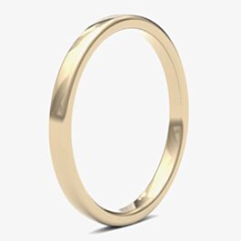 18ct Yellow Gold 2.0mm Soft Court Wedding Ring