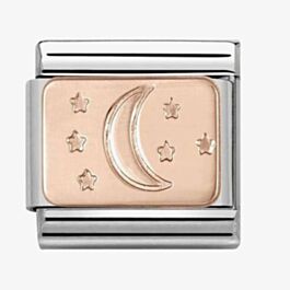 Nomination CLASSIC Rose Gold Plates Moon And Stars Charm 430101/31