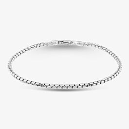 9ct White Gold 7.5 Inch Box Chain
