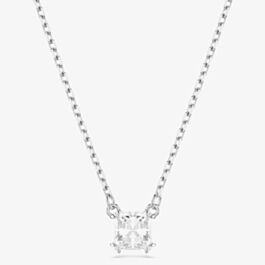 Swarovski 5701903 Stilla Rhodium Plated Square Necklace