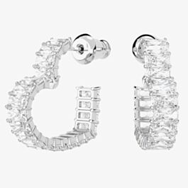 Swarovski Matrix Small Heart Hoop Earrings 5653170