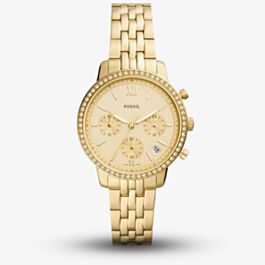 Fossil ES5219 Chronograph Gold Dial Ladies Watch