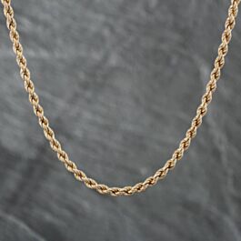 Pre-Owned 9ct Yellow Gold 16 Inch Rope Chain 41021184