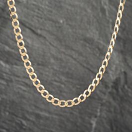 Pre-Owned 9ct Yellow Gold 20 Inch Curb Chain 41041503
