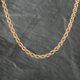 Pre-Owned 9ct Yellow Gold 20 Inch Rope Chain 41161125