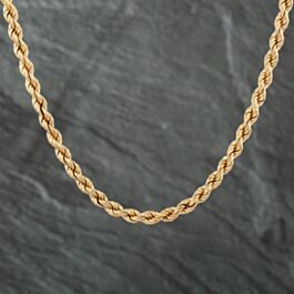 Pre-Owned 9ct Yellow Gold 24 Inch Rope Chain 41161233