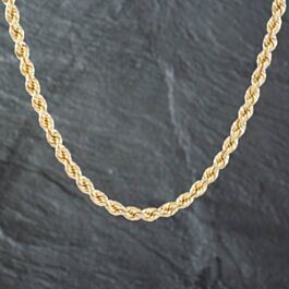 Pre-Owned 9ct Yellow Gold 20 Inch Rope Chain 41161245