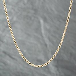 Pre-Owned 9ct Yellow Gold 18 Inch Rope Chain 41161650