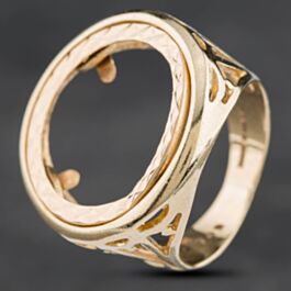 Pre-Owned 9ct Yellow Gold Sovereign Mount Ring 4120088