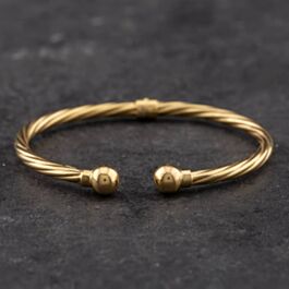 Pre-Owned 9ct Yellow Gold Small Torque Bangle 41211135